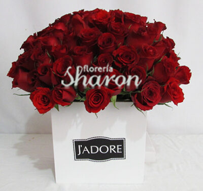 Caja de 100 Rosas rojas Santa Fe – Envío de flores a domicilio CDMX ...