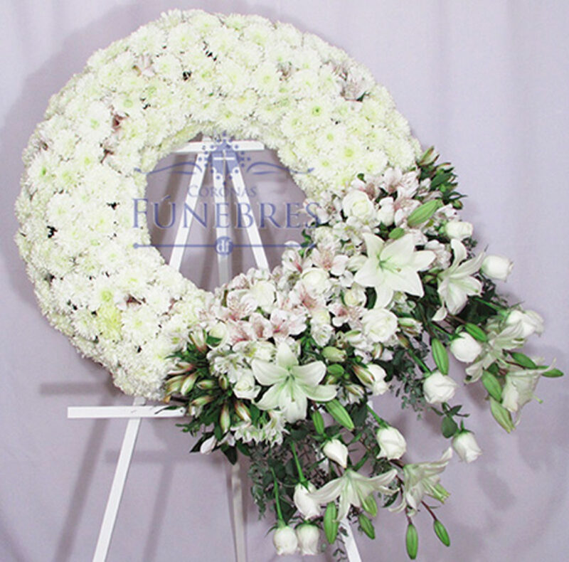 Corona Funeraria con Anturios – Envío de flores a domicilio CDMX ...
