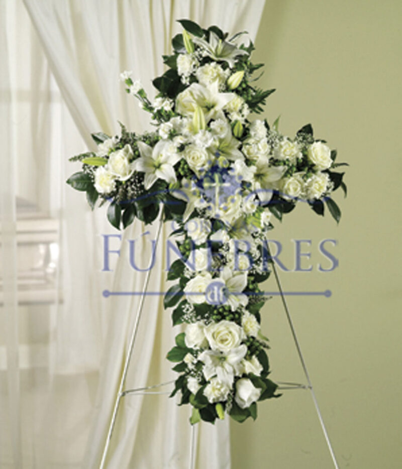 Cruz Funeraria de Rosas y Lilis – Envío de flores a domicilio CDMX ...