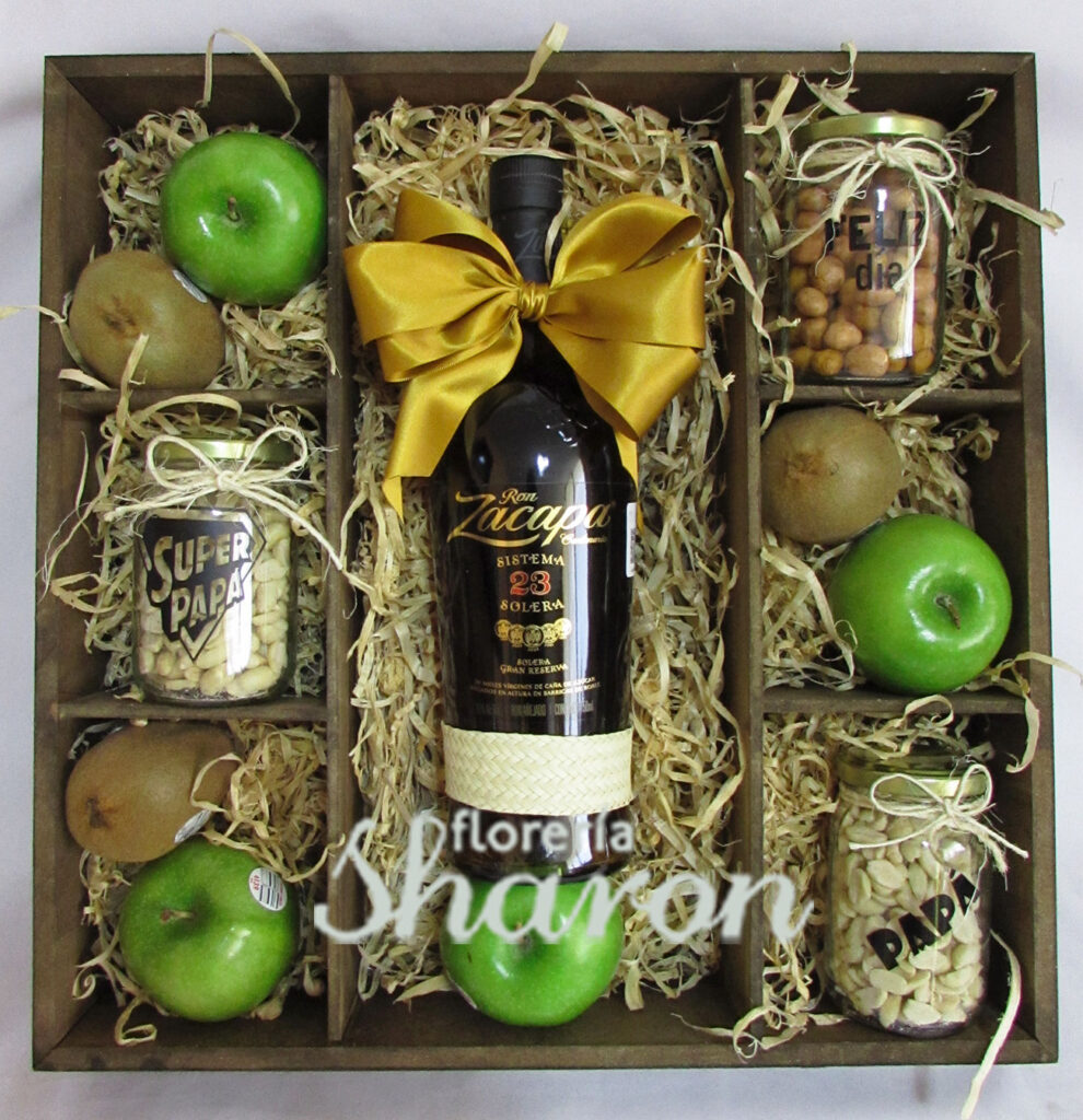 Regalo para Hombre con Fruta y Vino Romeo – Envío de flores a domicilio ...