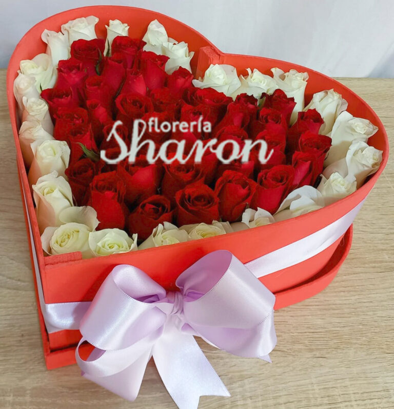 Corazón de rosas Princesa O´Hara – Envío de flores a domicilio CDMX ...